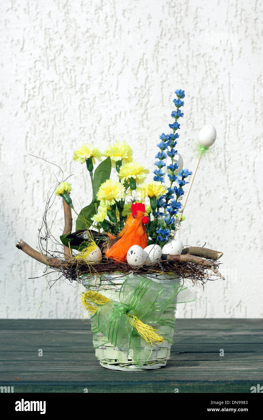 reed easter on a wall background Stock Photo - Alamy