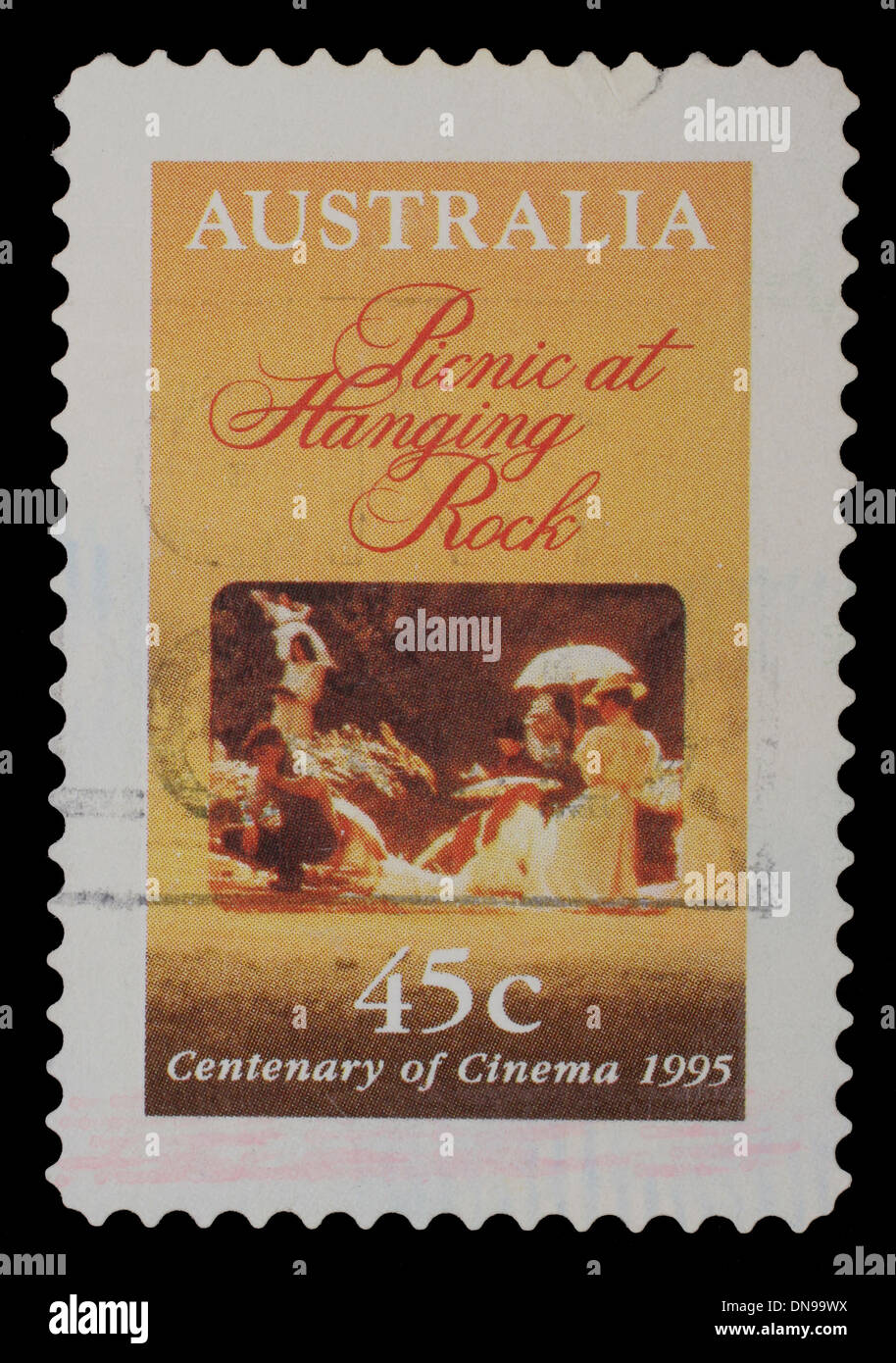 AUSTRALIA - CIRCA 1995: A stamp printed in Australia shows poster of ...