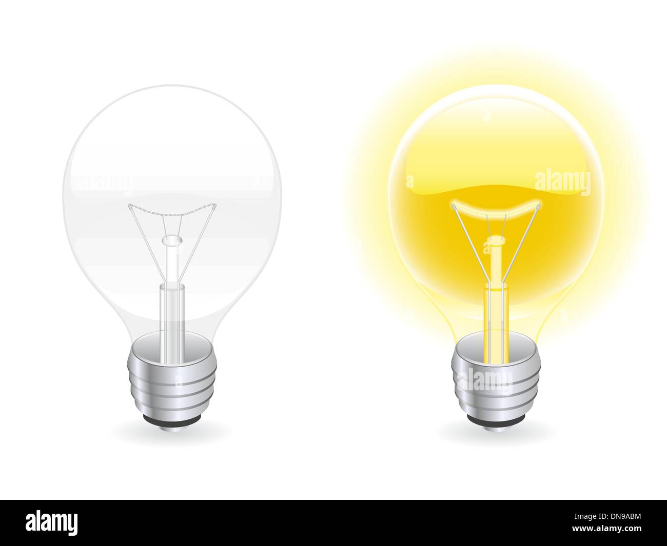 Image of light bulb idea vector vectors hi-res stock photography and images - Alamy
