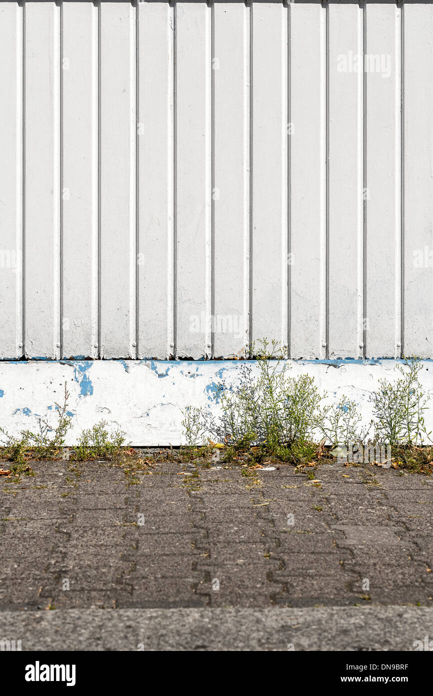 wall of wood and pavement background Stock Photo - Alamy