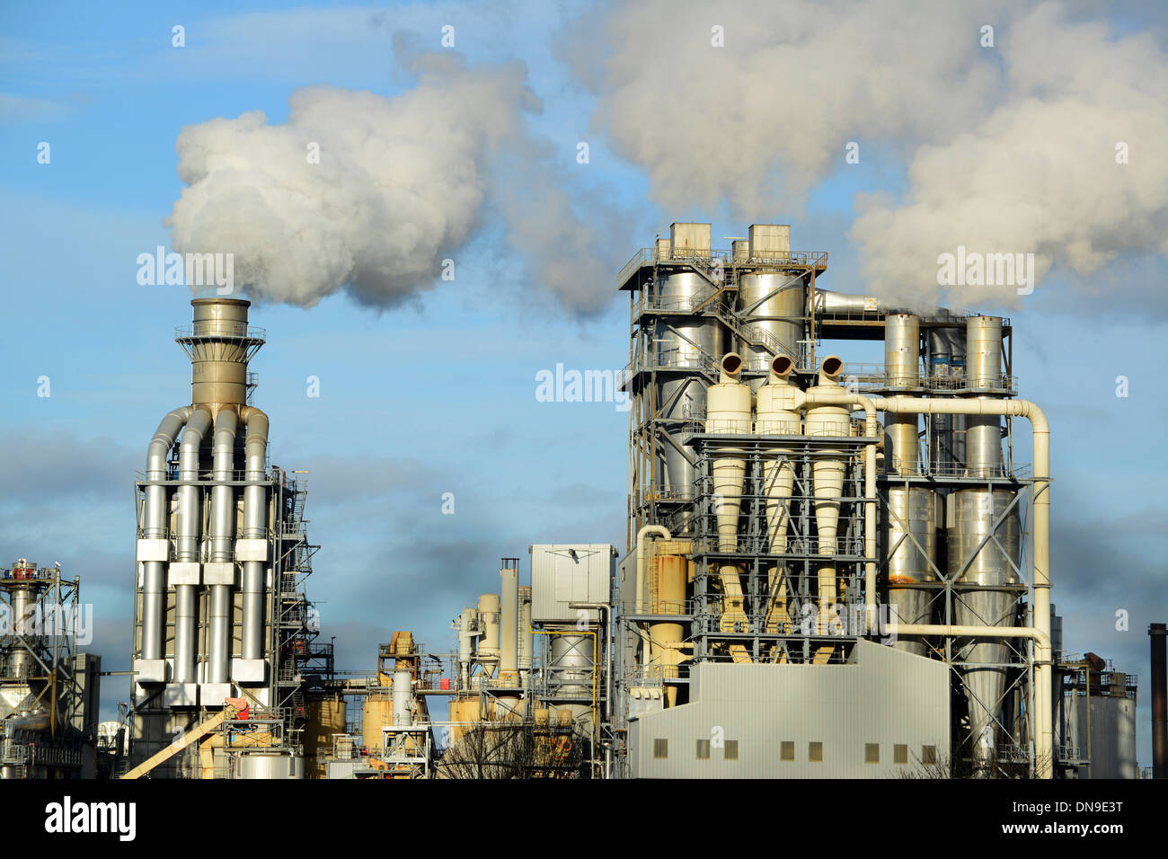 Kronospan chipboard factory in Chirk, Wales Stock Photo - Alamy