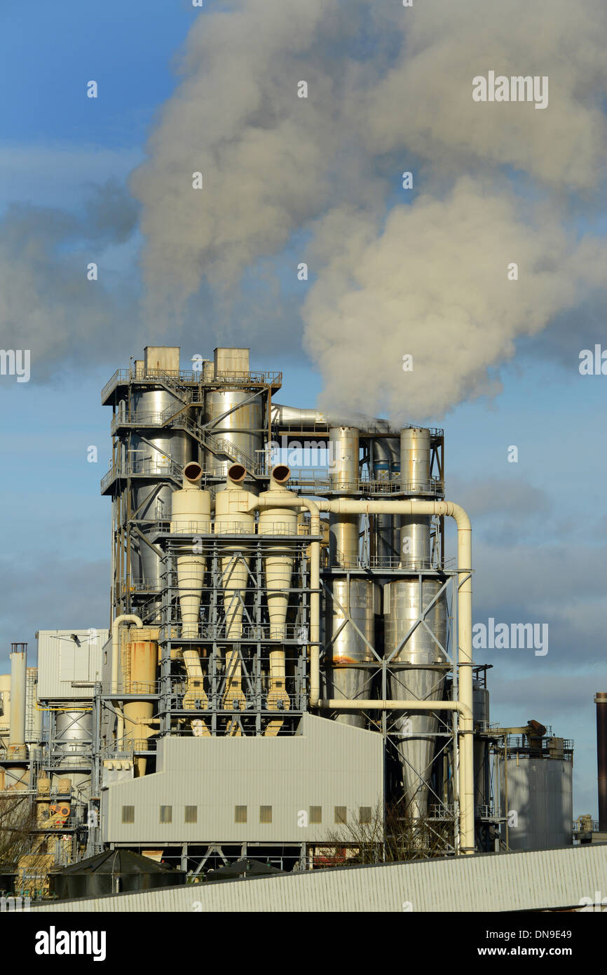 Kronospan chipboard factory in Chirk, Wales Stock Photo - Alamy
