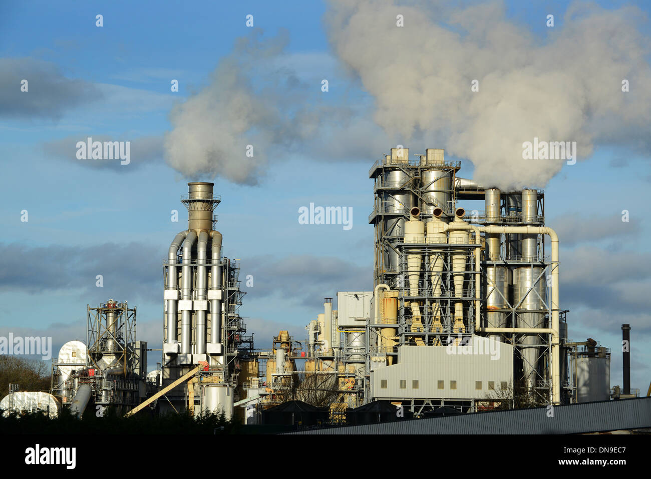 Kronospan chipboard factory in Chirk, Wales Stock Photo - Alamy