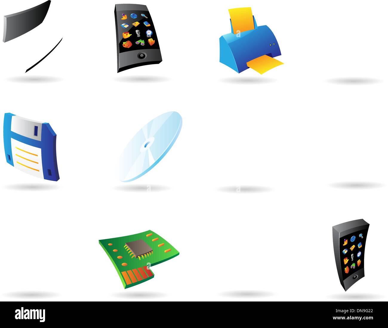 Icons computer devices hi-res stock photography and images - Alamy