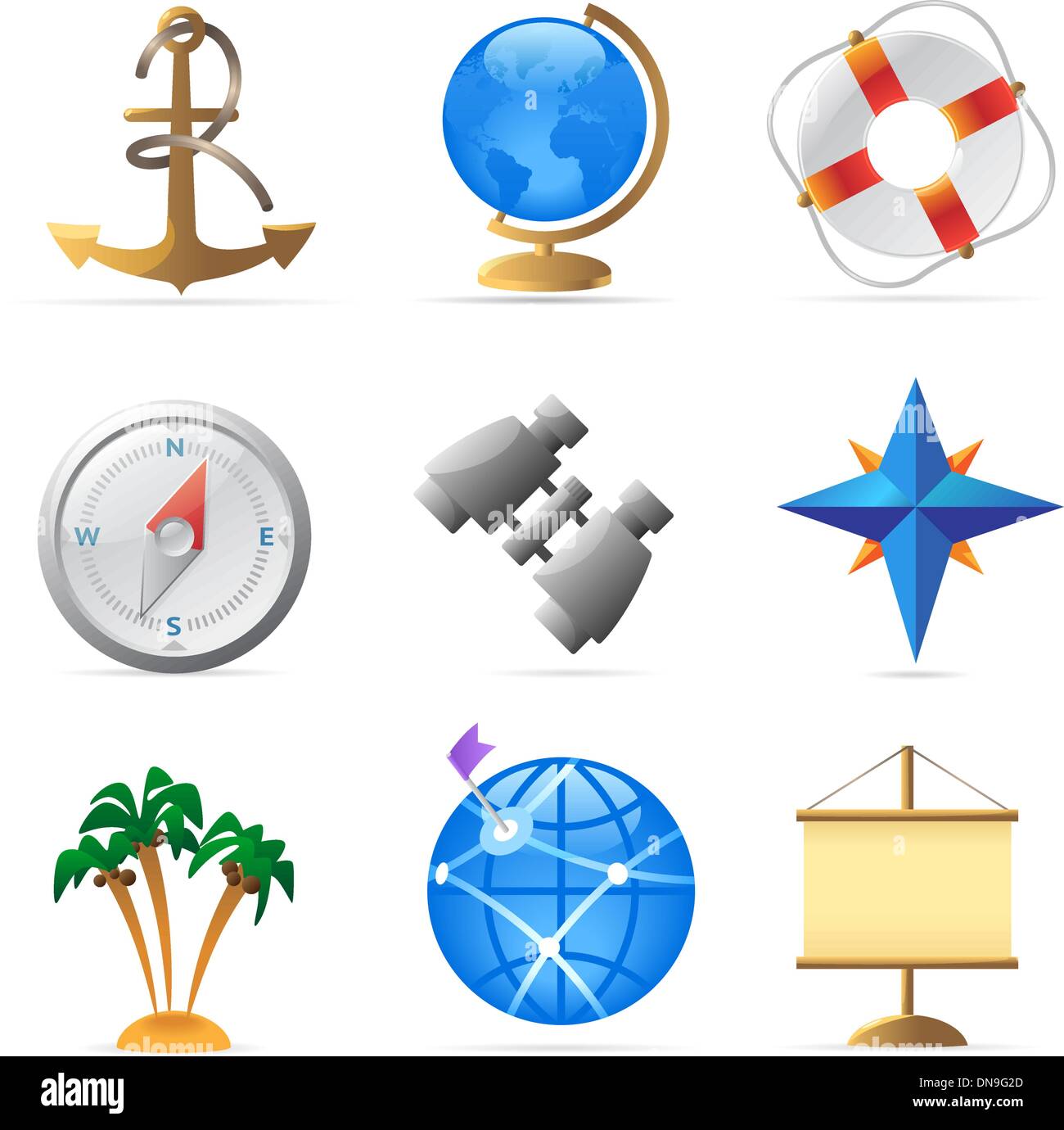 Sea Icons High Resolution Stock Photography and Images - Alamy