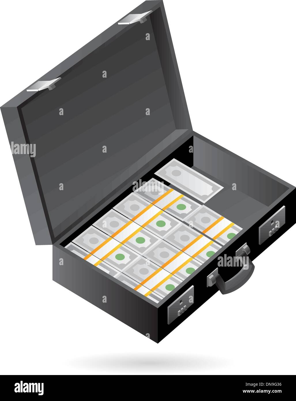 Briefcase money Stock Vector Images - Alamy