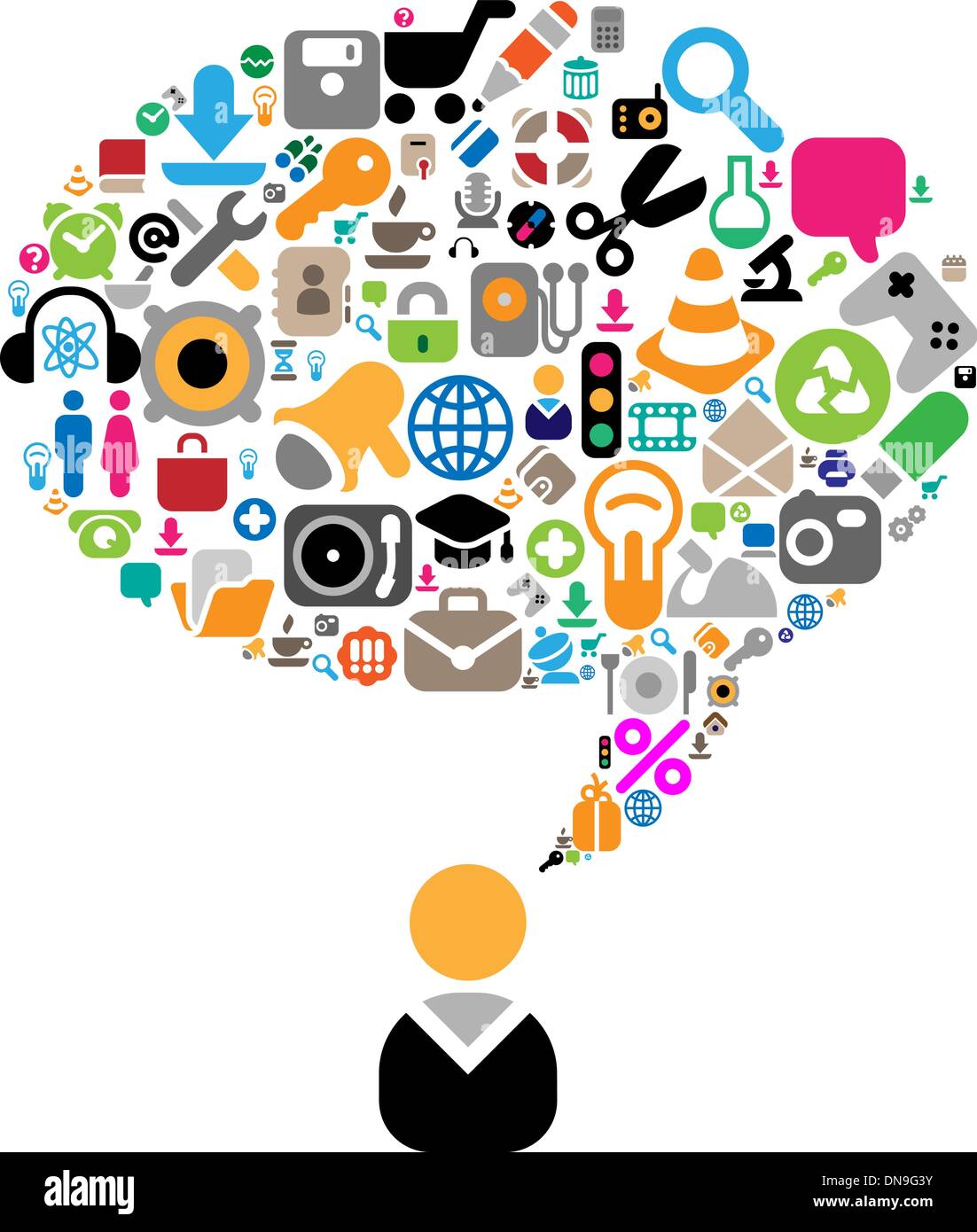 Conversation home business Stock Vector Images - Alamy