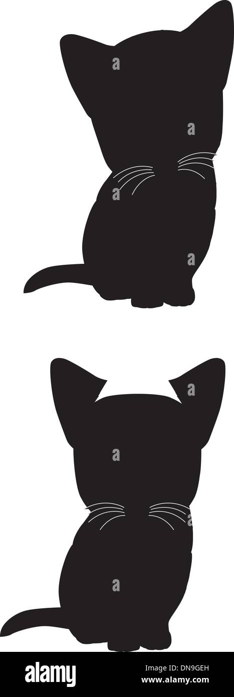 White cats ear Stock Vector Images - Alamy