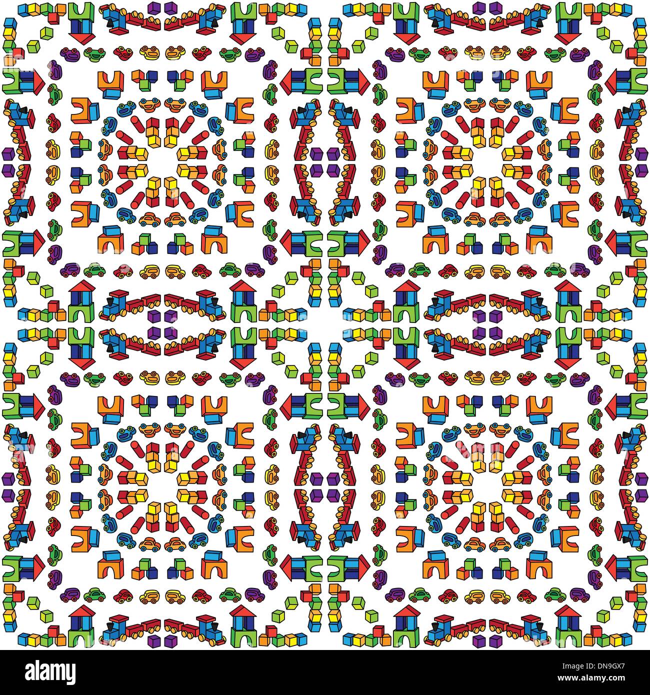 Toys pattern hi-res stock photography and images - Alamy