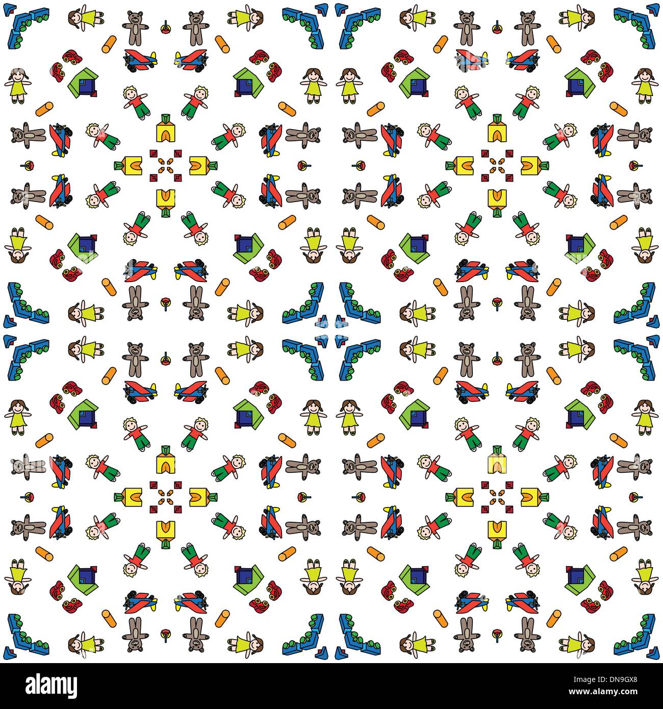 Doll pattern Stock Vector Images - Alamy