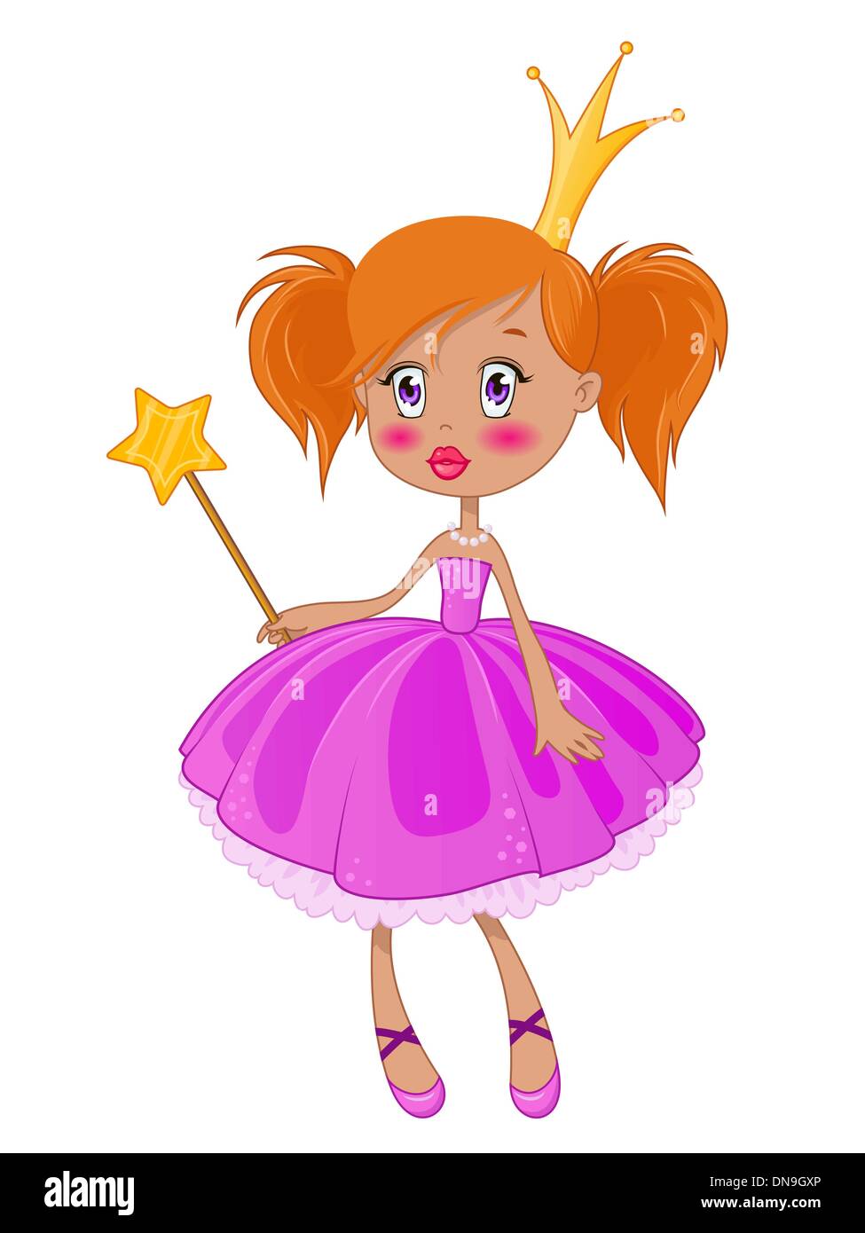 Little princess cartoon Cut Out Stock Images & Pictures - Alamy