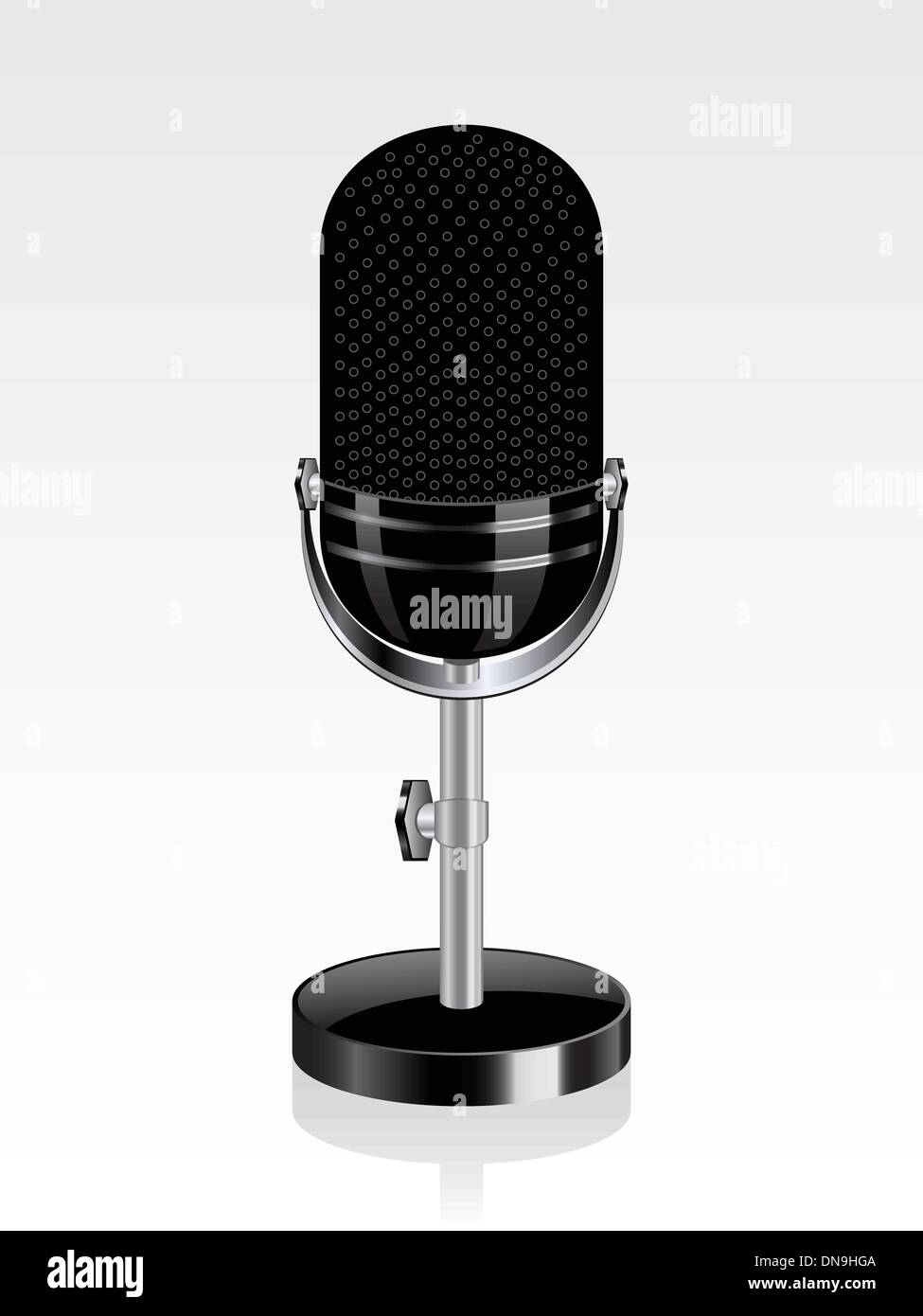 Microphone media on air Stock Vector Images - Alamy