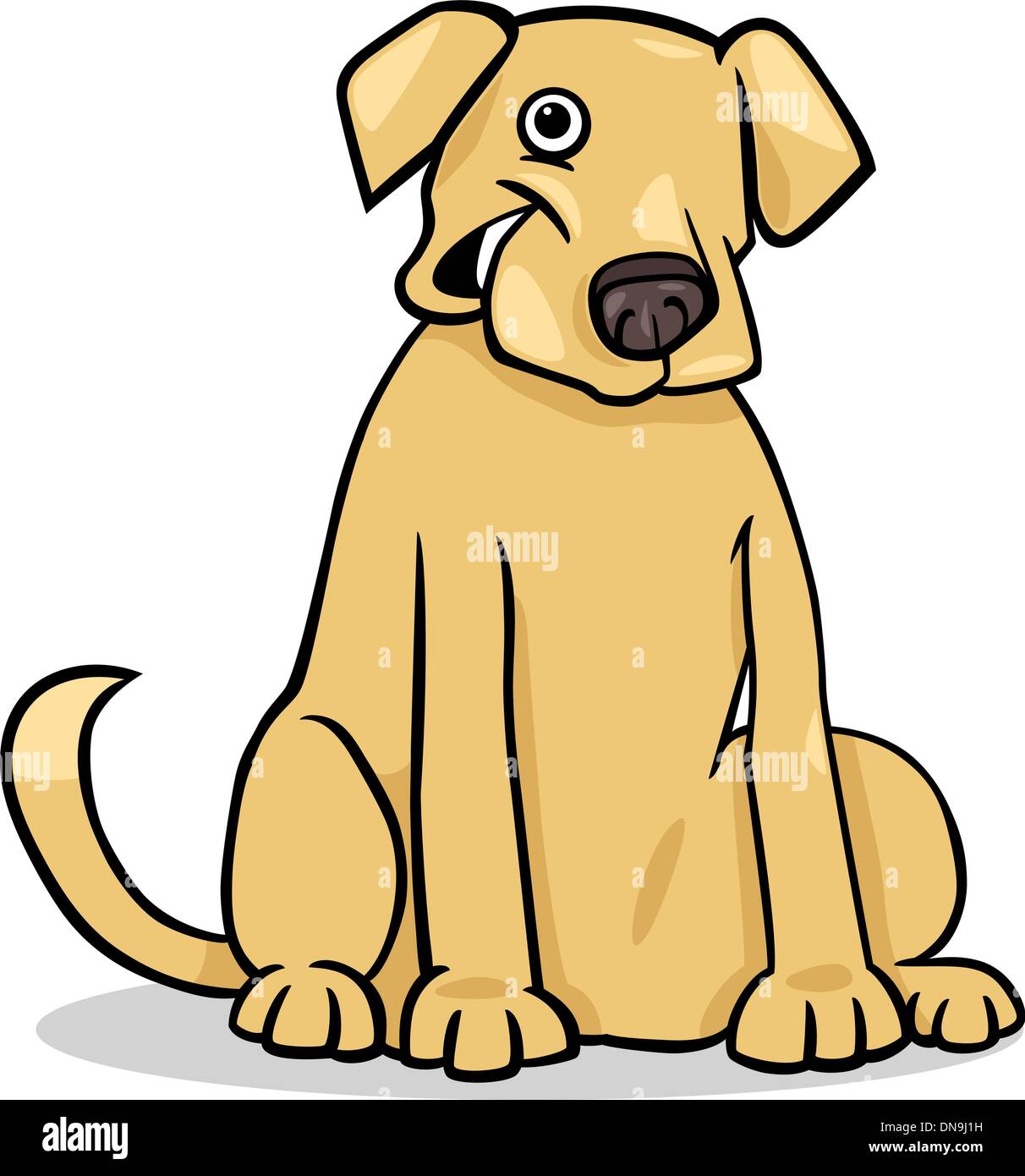 labrador retriever dog cartoon illustration Stock Vector Image & Art ...