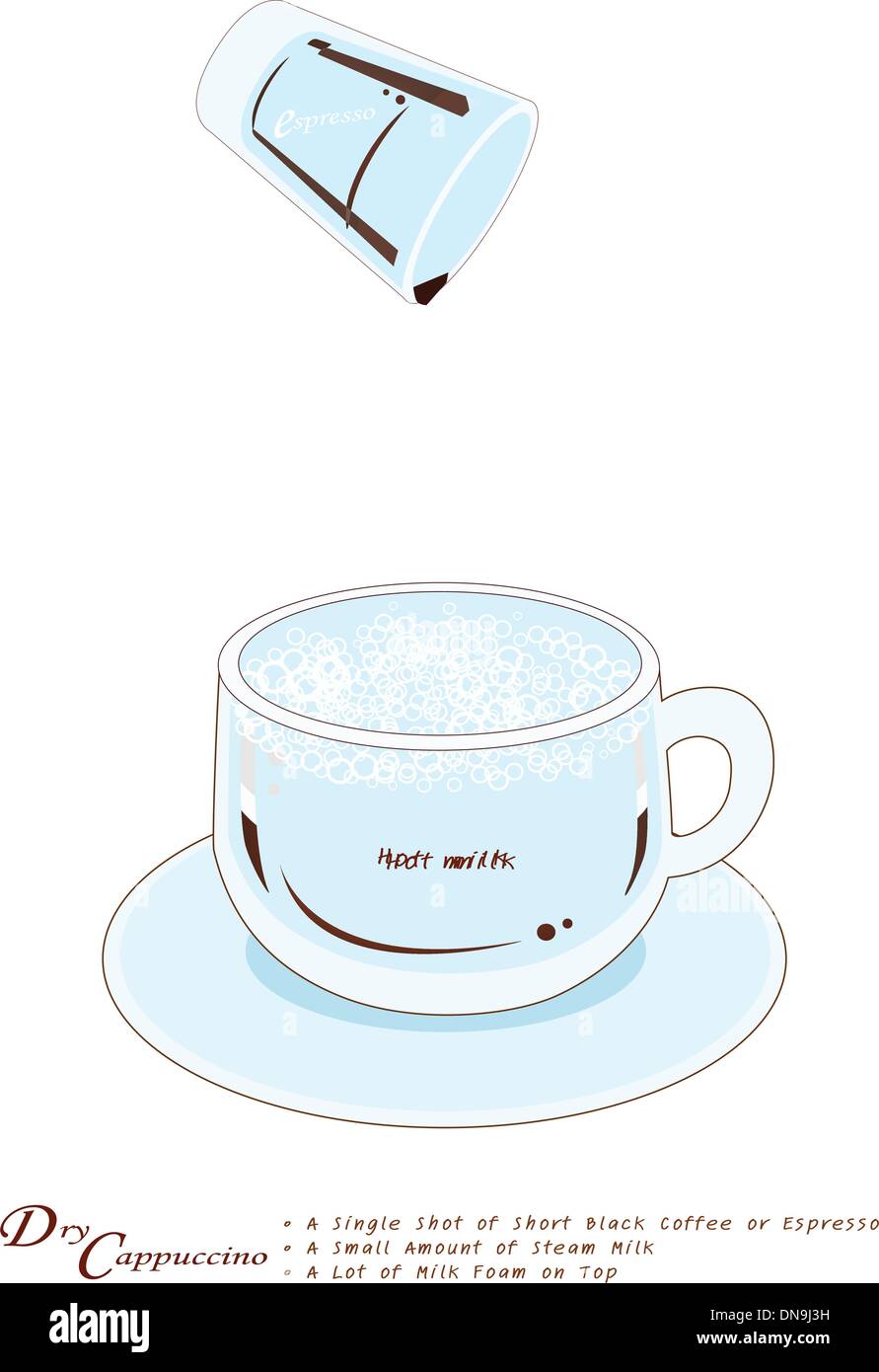 Coffee with milk foam Stock Vector Images - Alamy