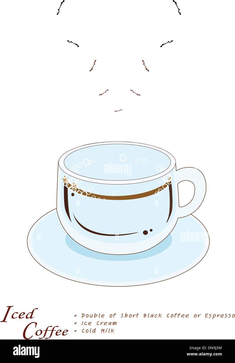 Coffee with cream Stock Vector Images - Alamy