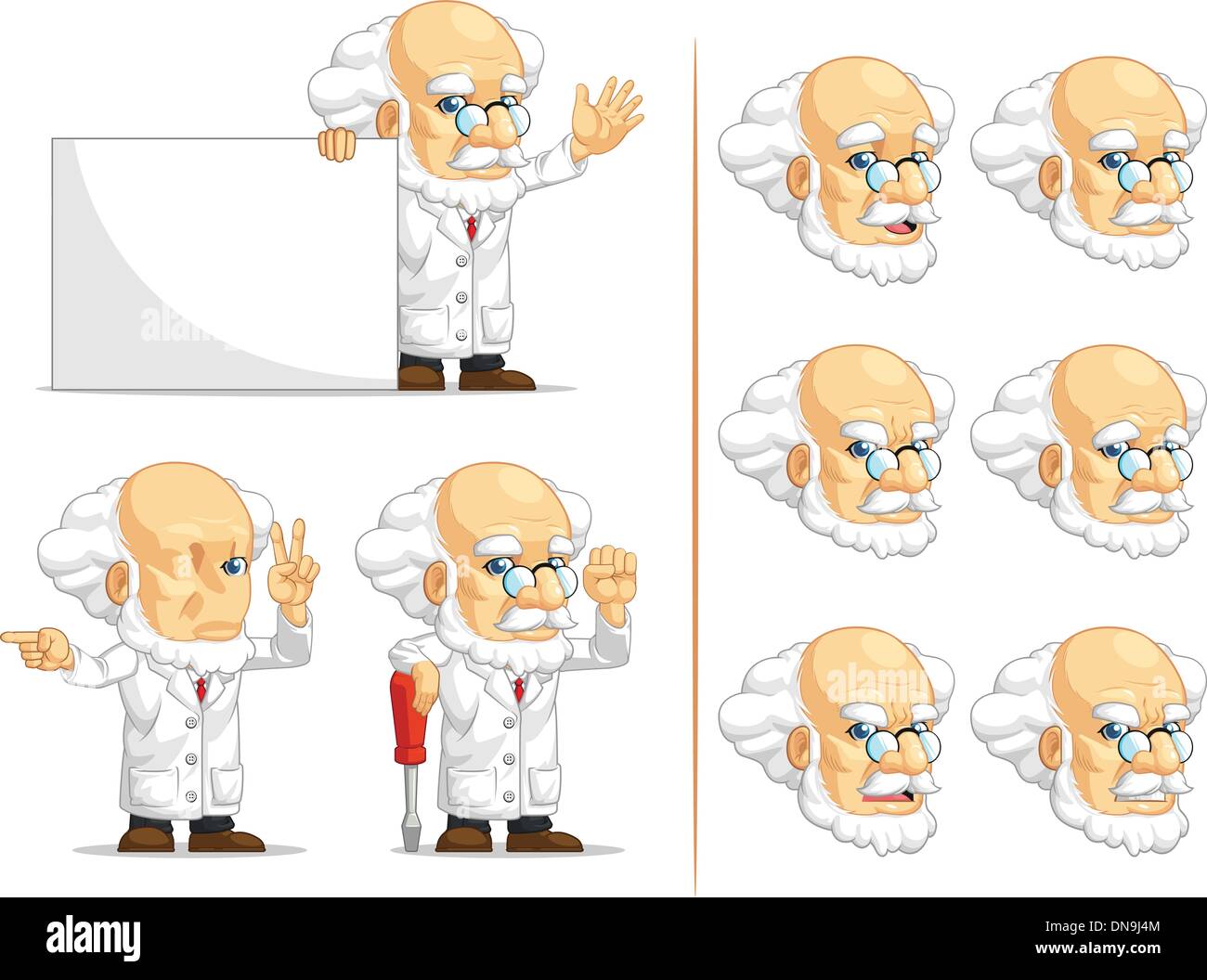 Cartoon man mustache pointing Stock Vector Images - Alamy