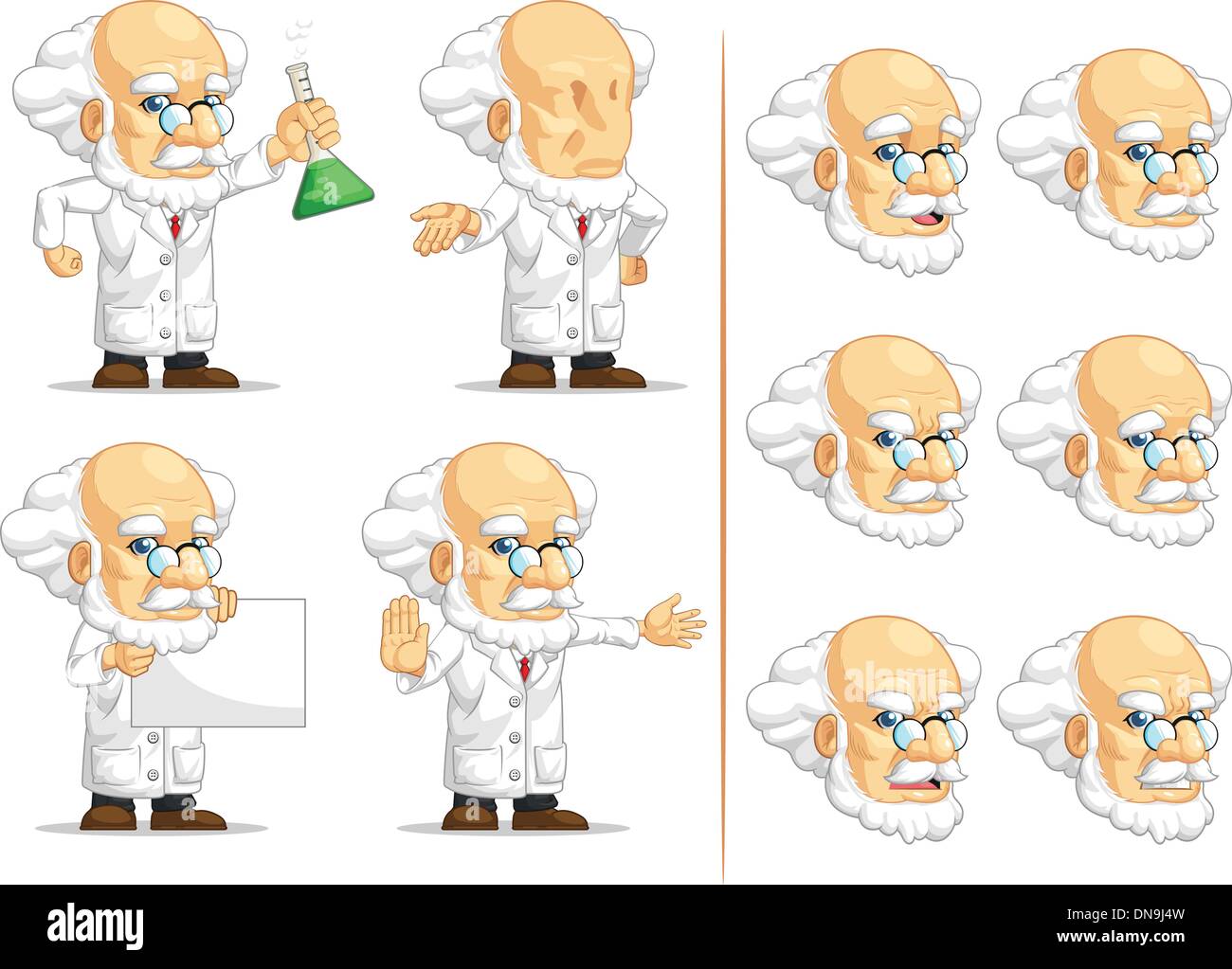 Scientist or Professor Customizable Mascot 10 Stock Vector Image & Art ...