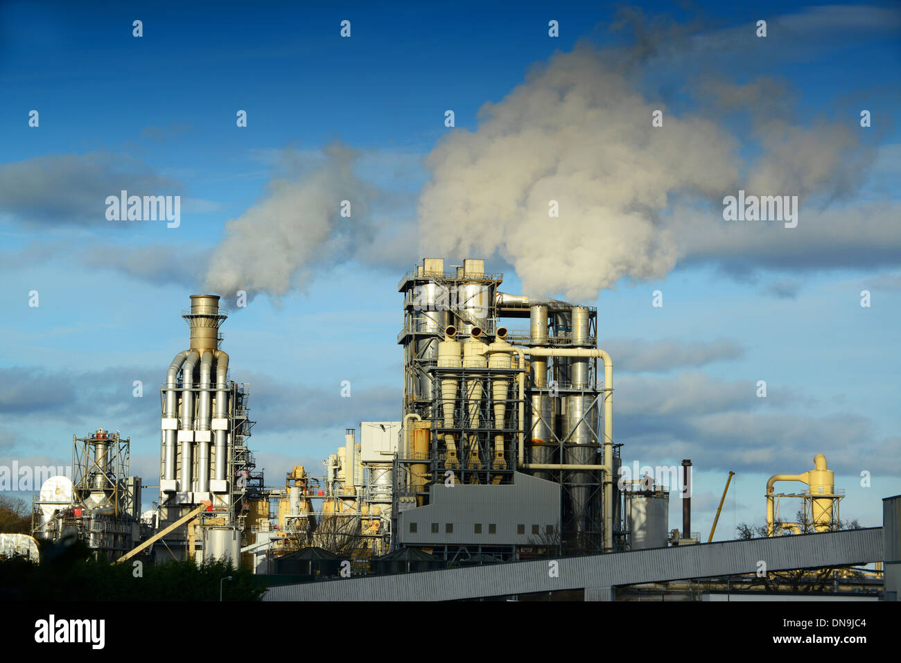 Kronospan chipboard factory in Chirk, Wales Stock Photo - Alamy