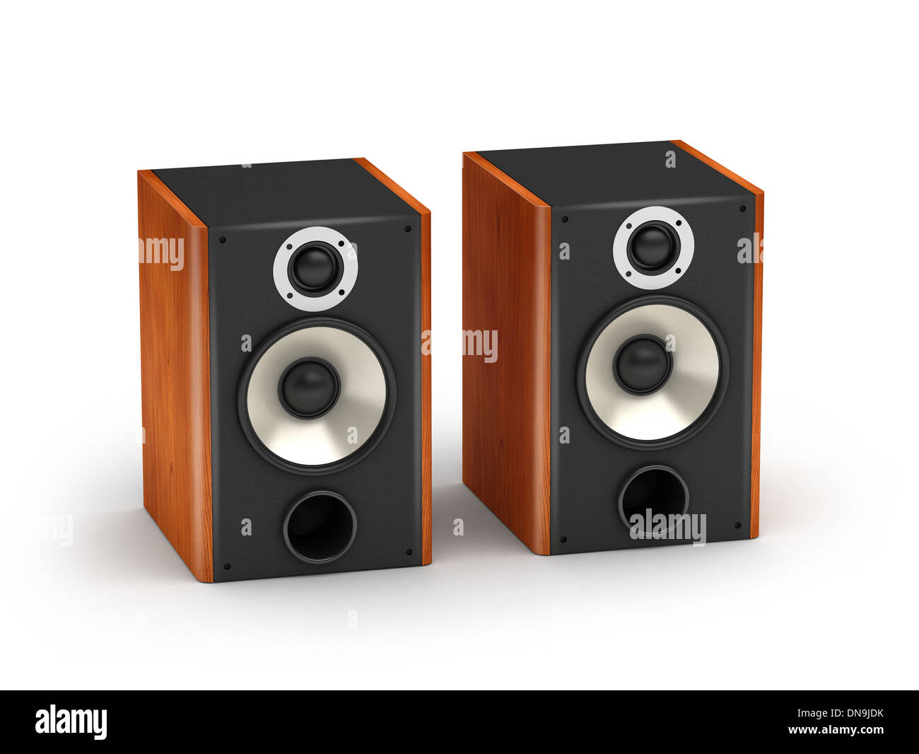 Red stereo speakers Cut Out Stock Images & Pictures - Alamy
