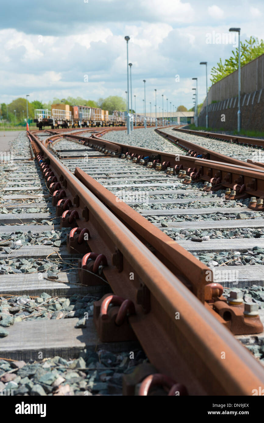 Train track hi-res stock photography and images - Alamy