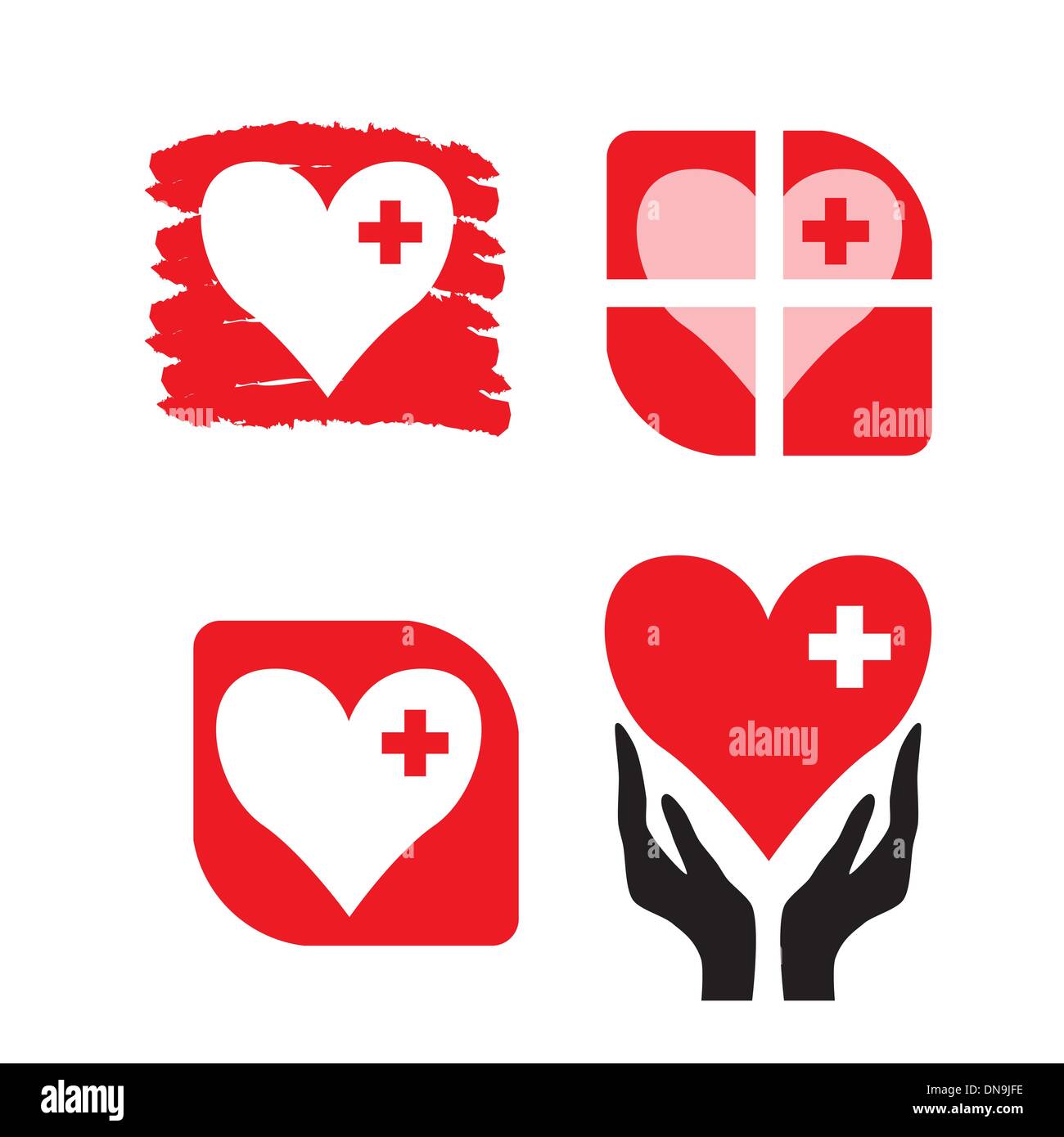 hearts items set, isolated on white background Stock Vector Image & Art ...