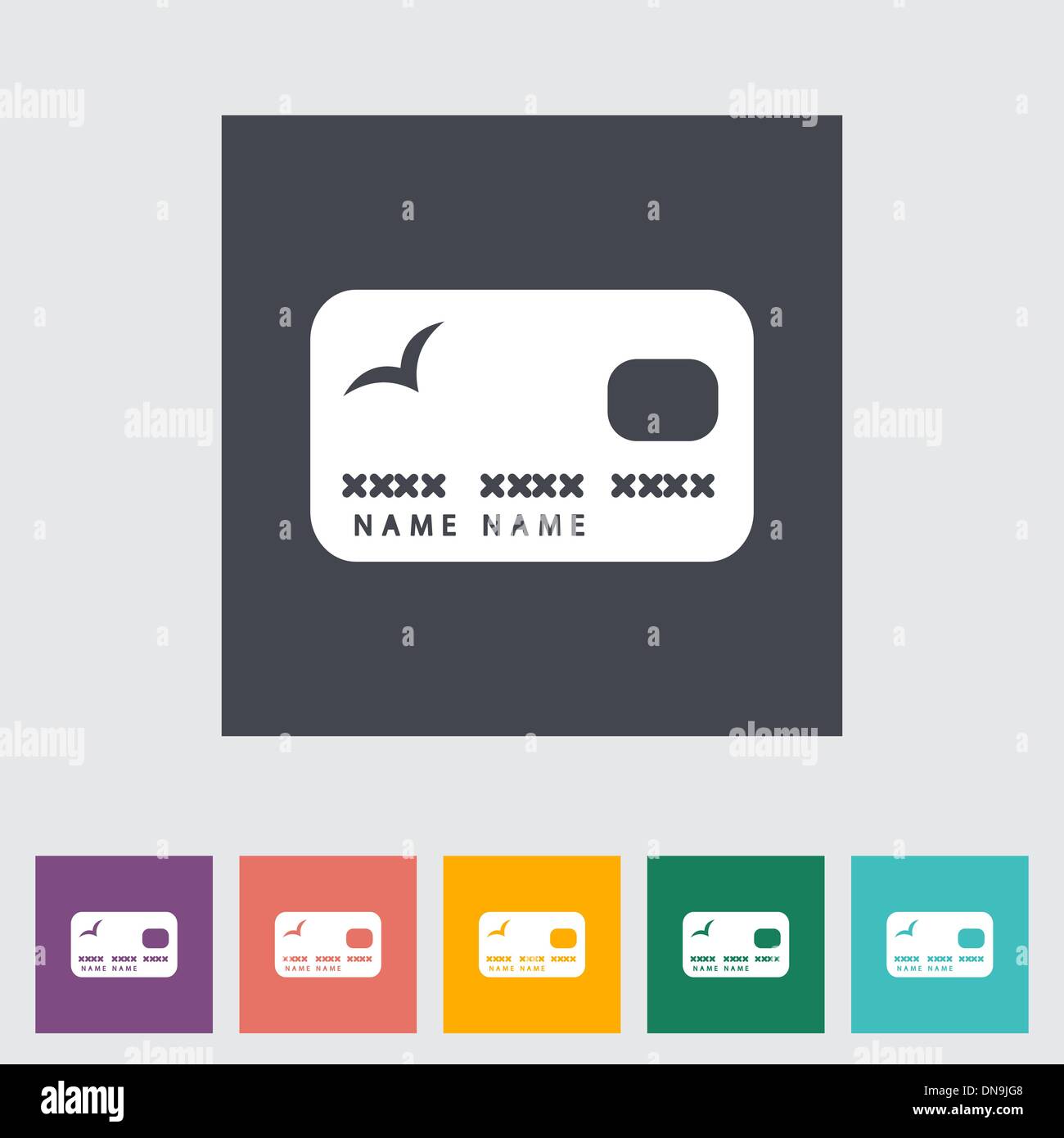 Flat credit card vector vectors Stock Vector Images - Alamy