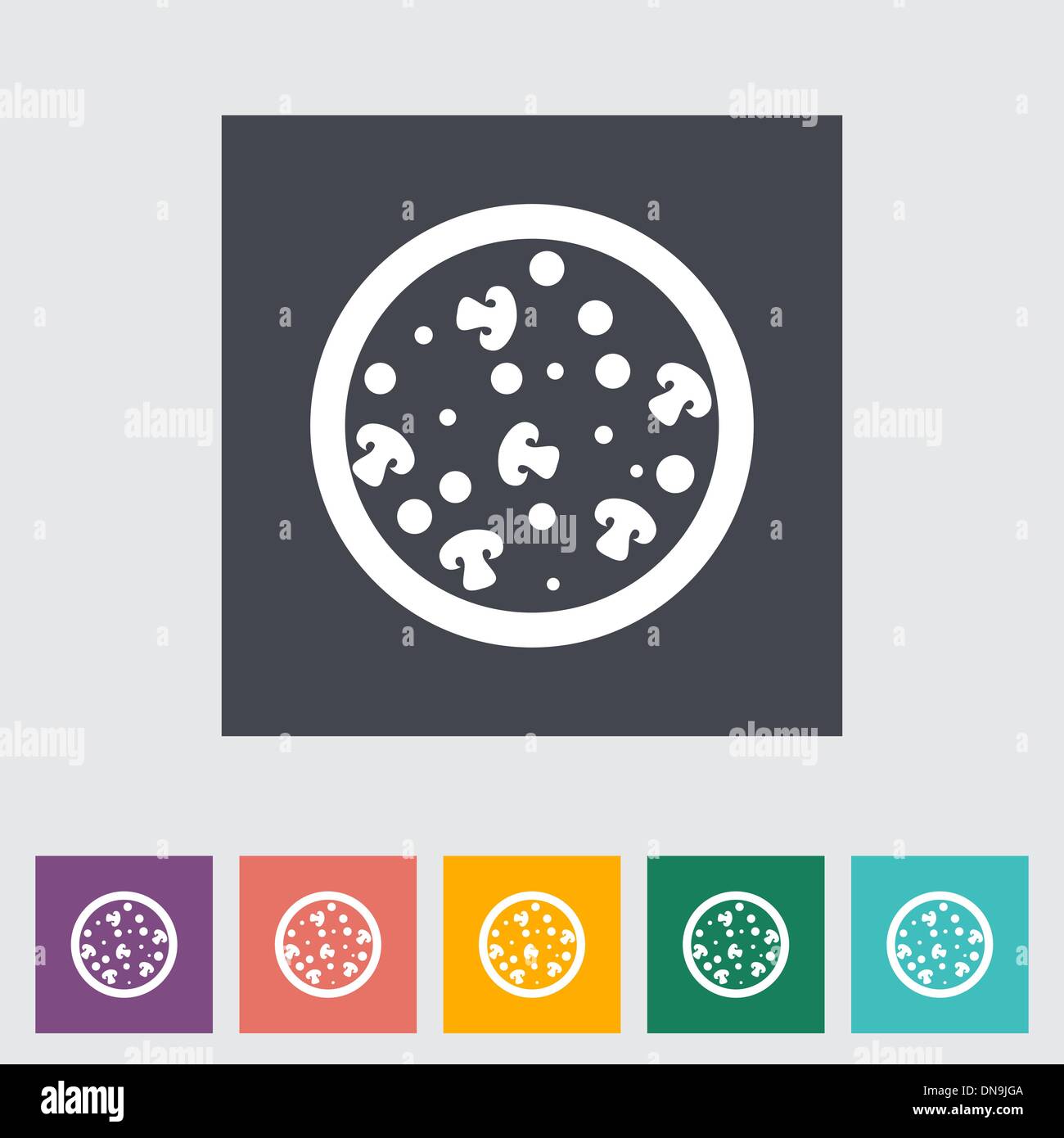 Pizza flat icon Stock Vector Image & Art - Alamy