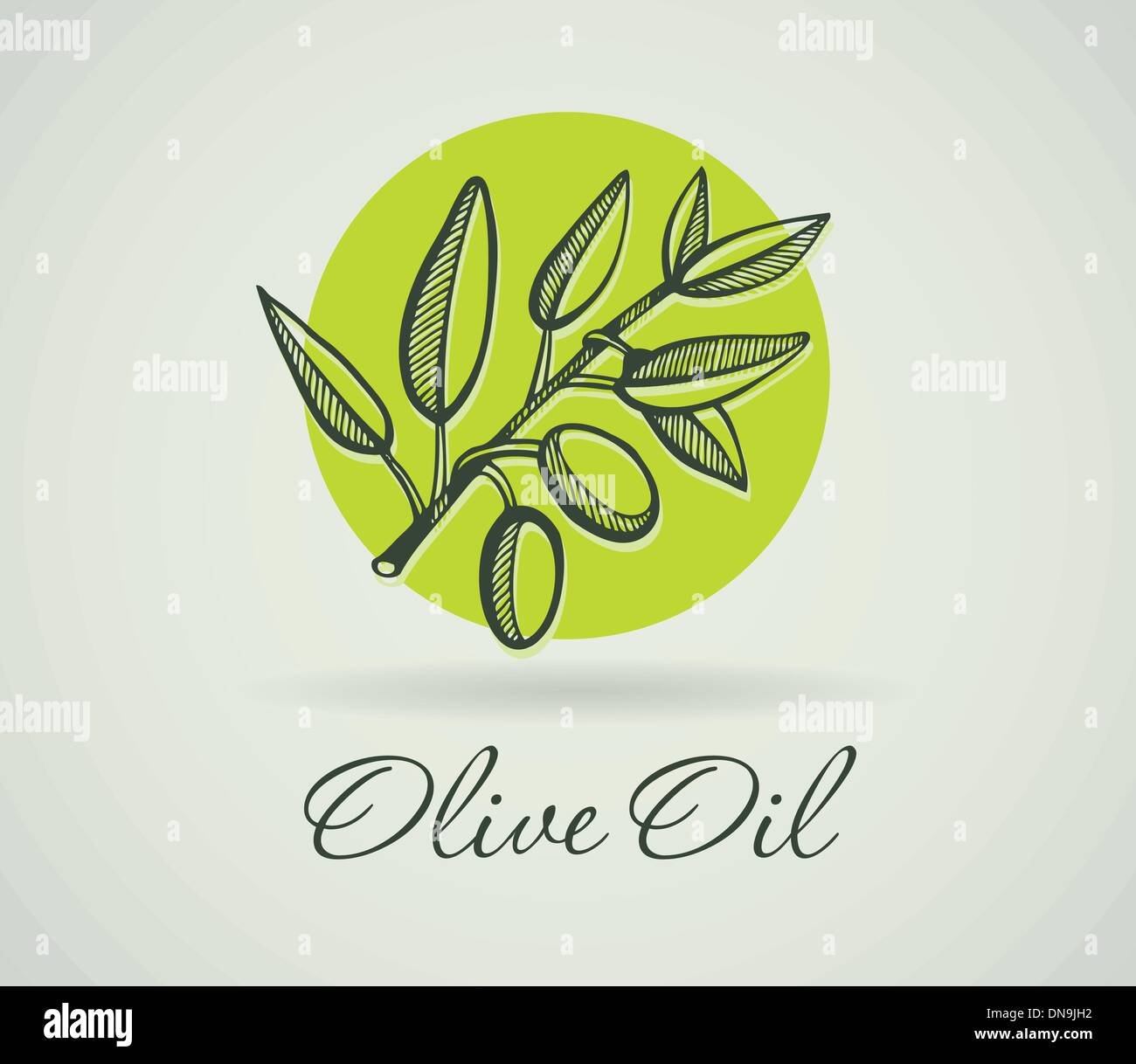 Biological food olive branch Stock Vector Images - Alamy
