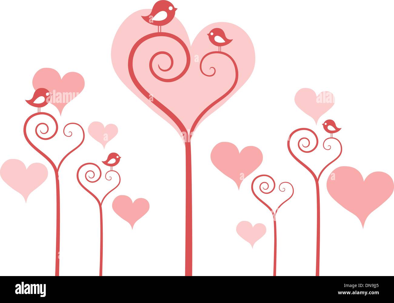 Couple heart vector Cut Out Stock Images & Pictures - Alamy