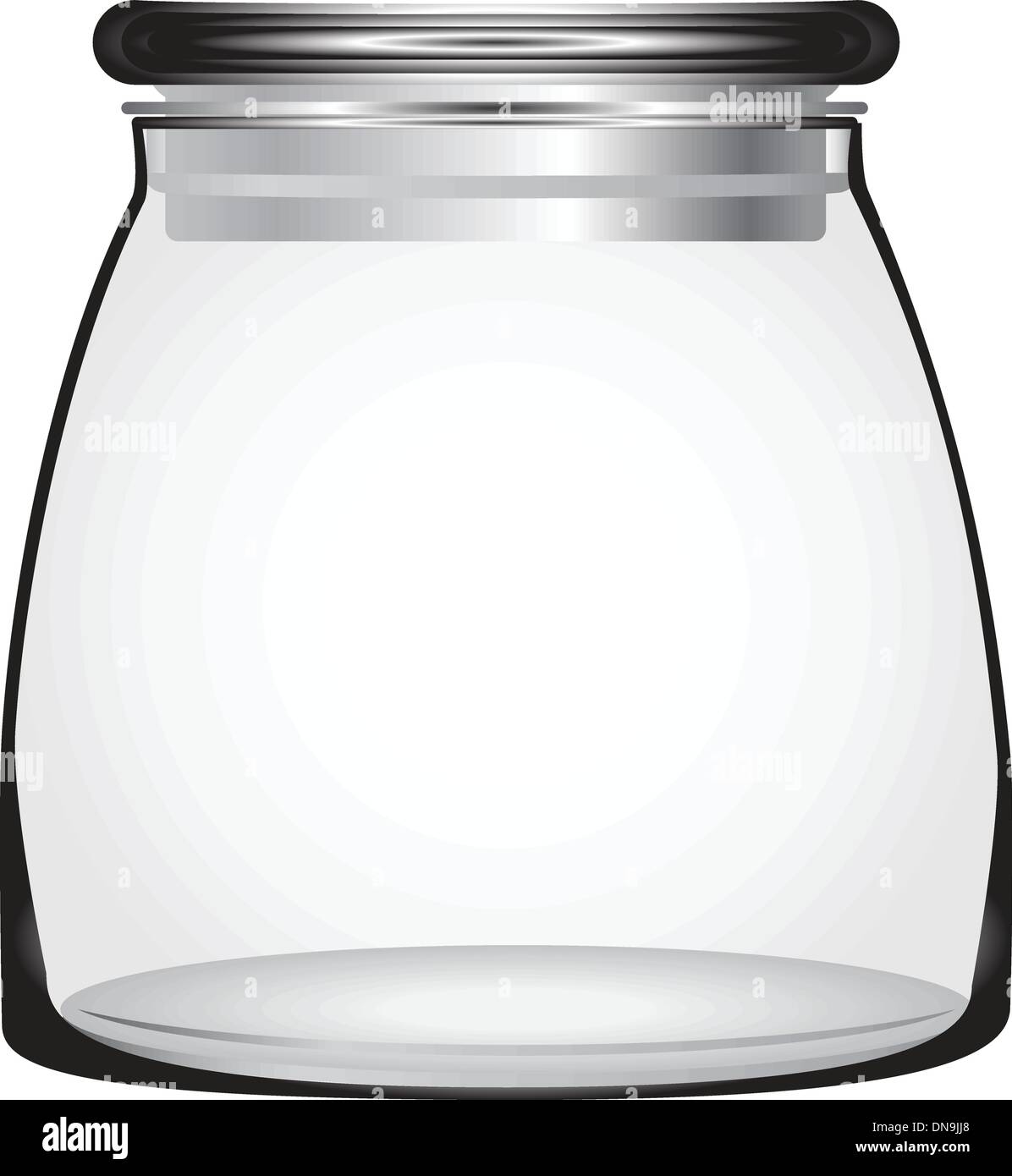 Glass Storage Jars Stock Vector Image & Art - Alamy