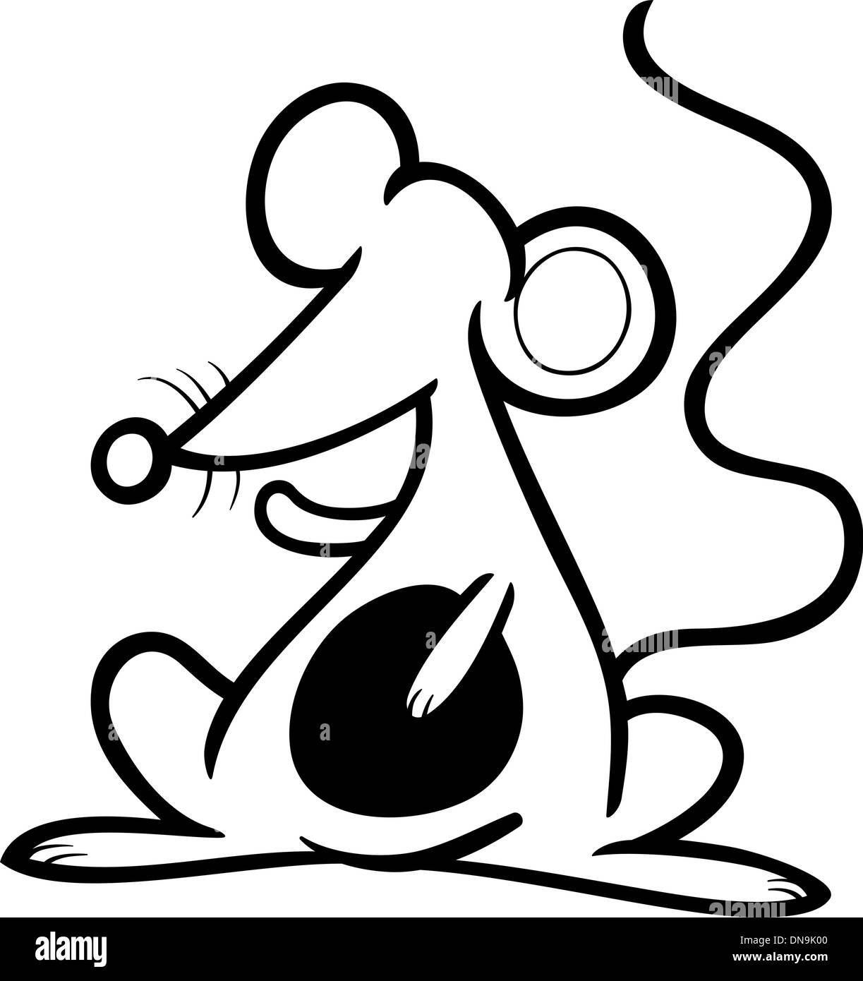 mouse or rat cartoon for coloring book Stock Vector Image & Art - Alamy