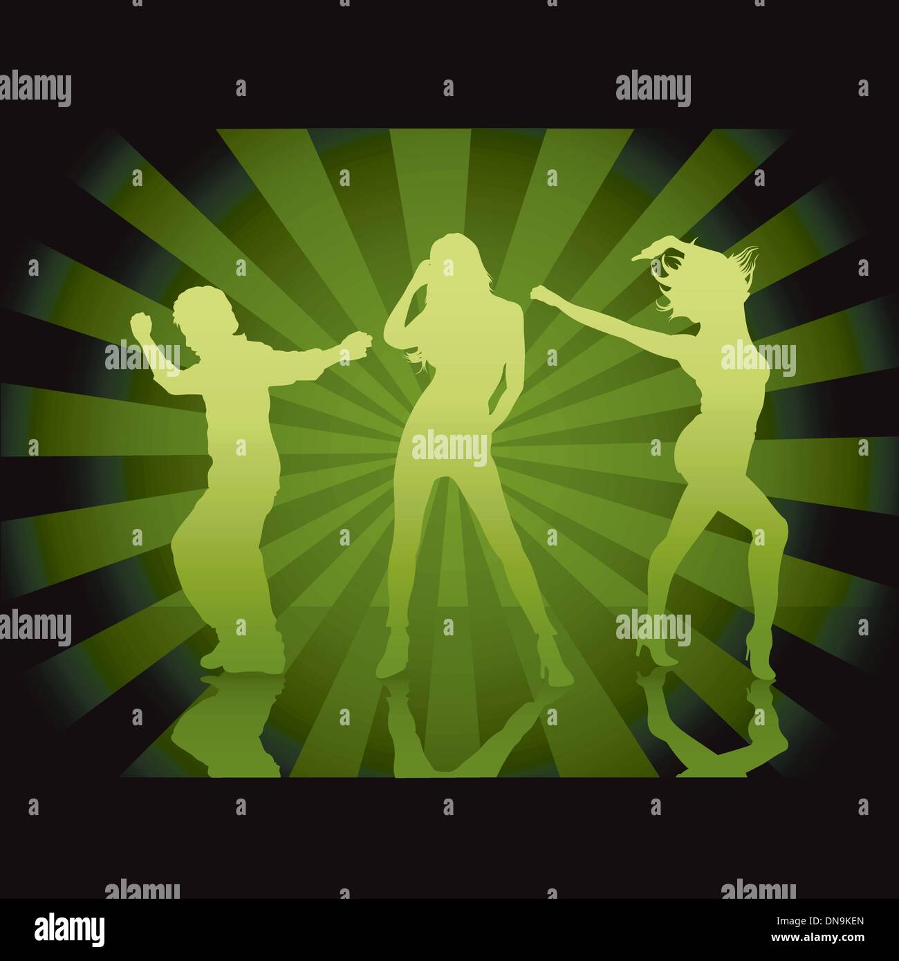 Fun dance pose Stock Vector Images - Alamy