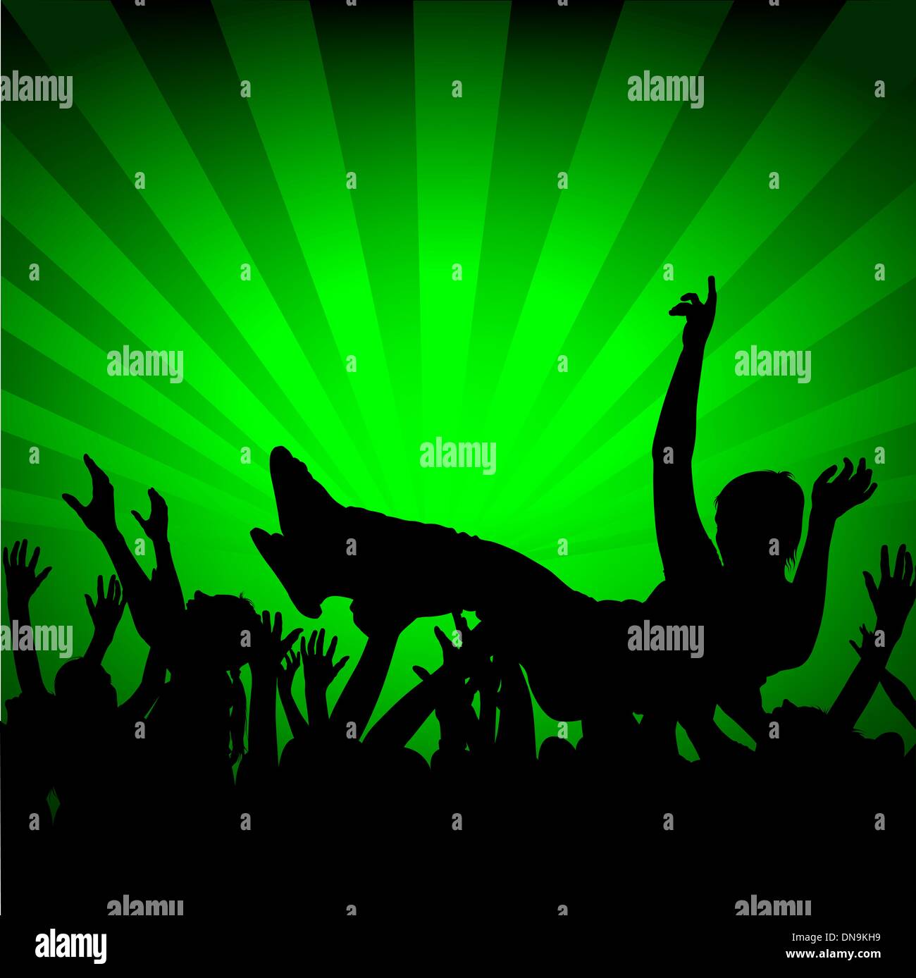 Dance fans Stock Vector Images - Alamy