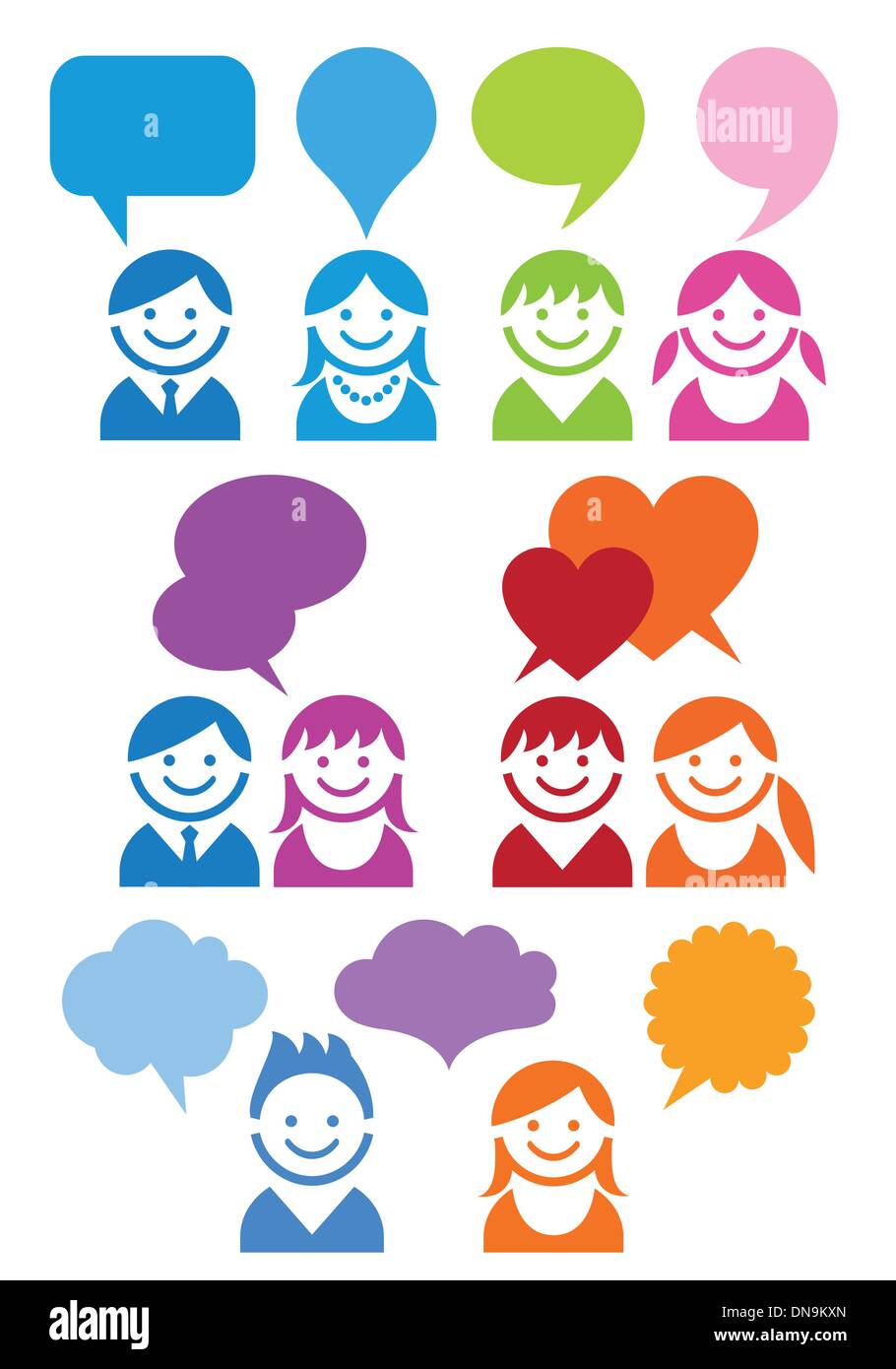 People network icon vector Stock Vector Images - Alamy