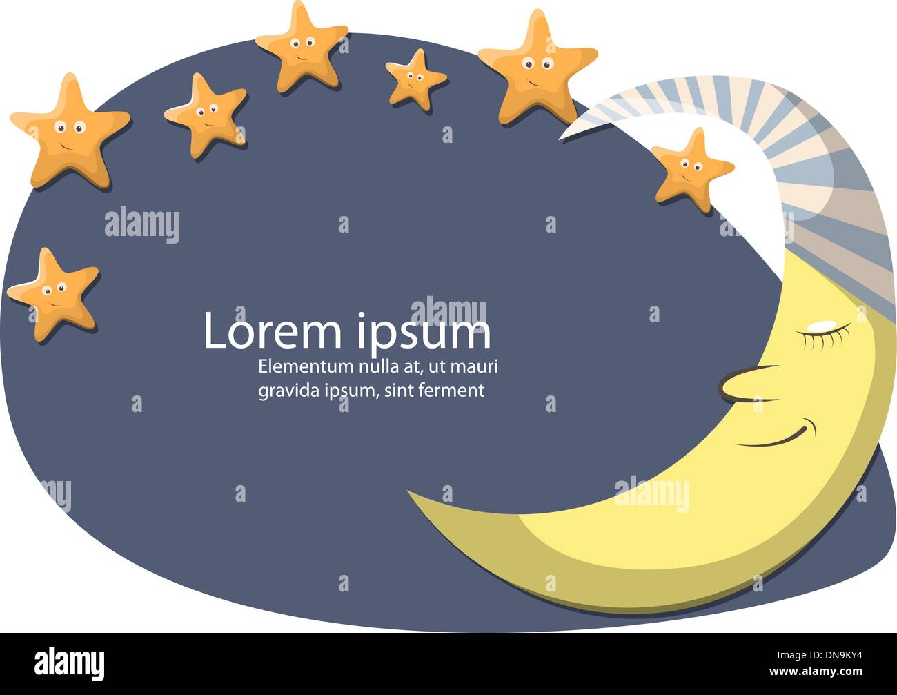 Night sky border Stock Vector Images - Alamy