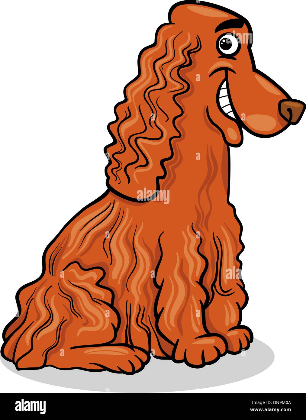 cocker spaniel dog cartoon illustration Stock Vector Image & Art - Alamy