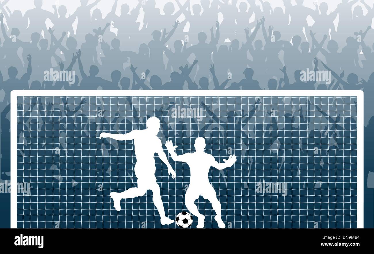 Soccer players cheering Stock Vector Images - Alamy