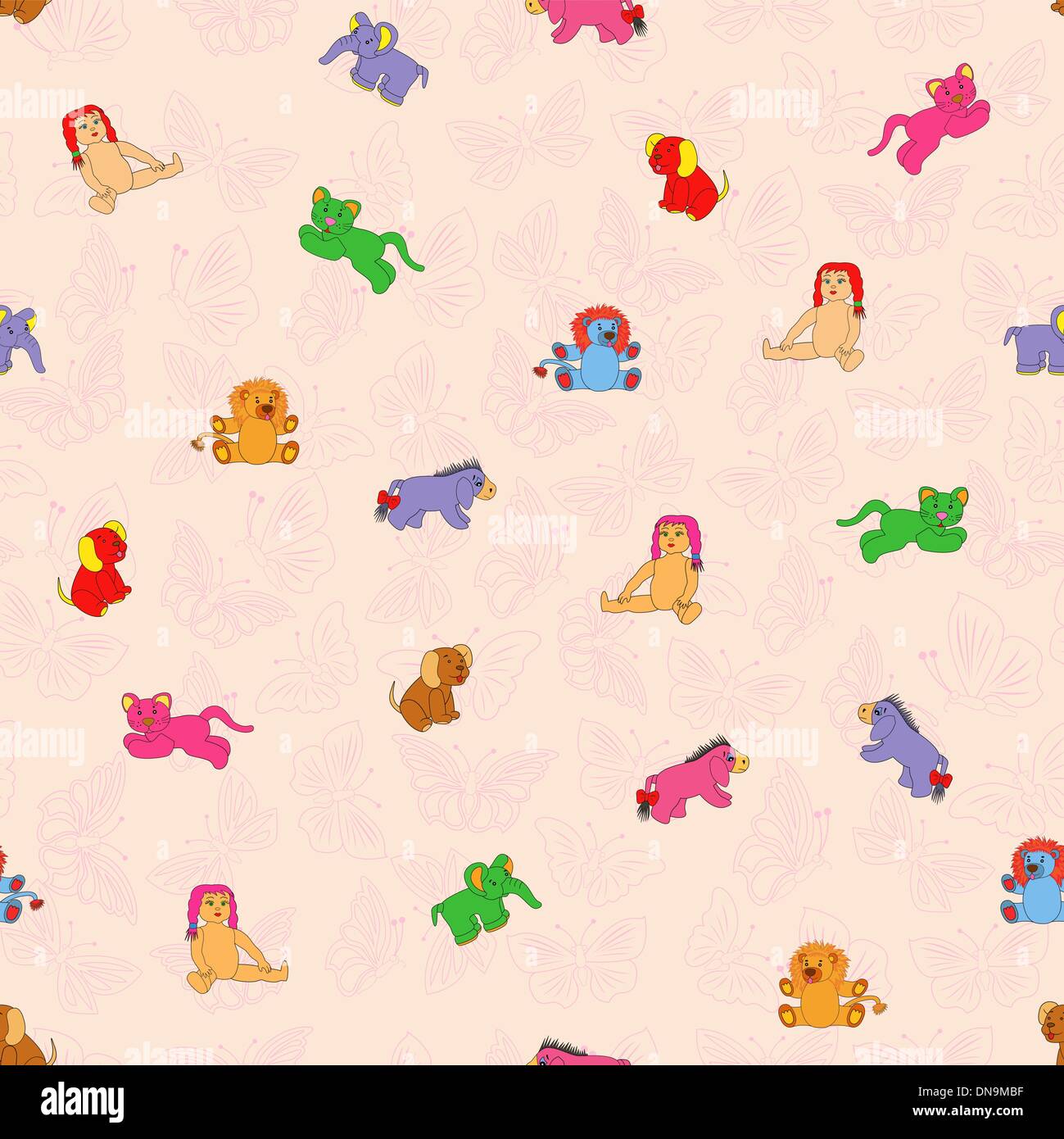 Seamless Toys Pattern Stock Vector Image & Art - Alamy