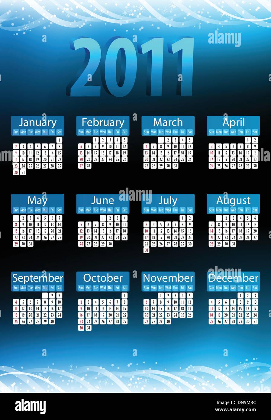 Transparent calendar Stock Vector Images - Alamy