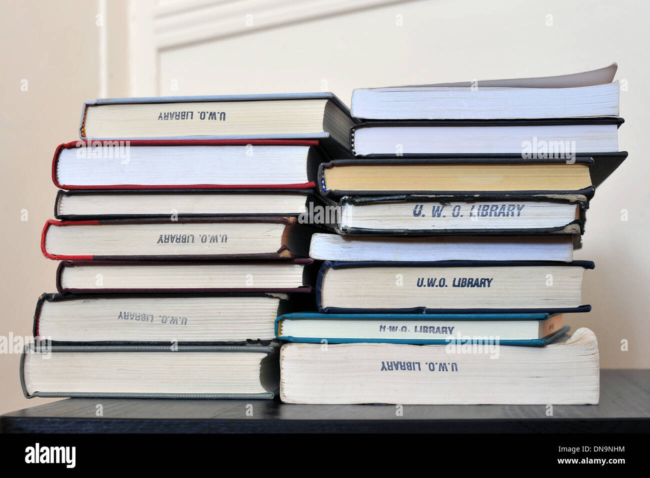 A stack of academic books on mothering and race Stock Photo - Alamy