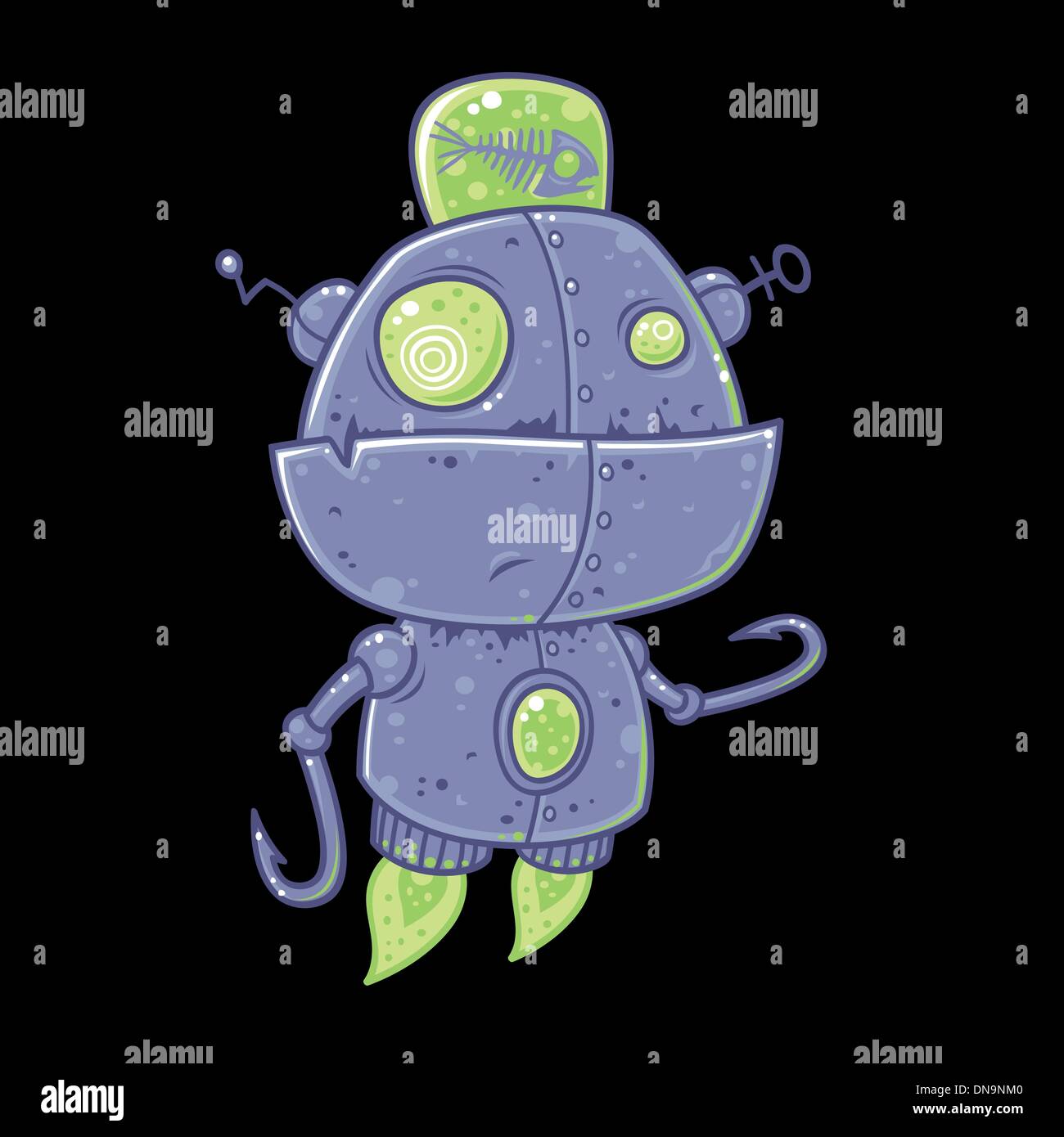 Robot fish Stock Vector Images - Alamy