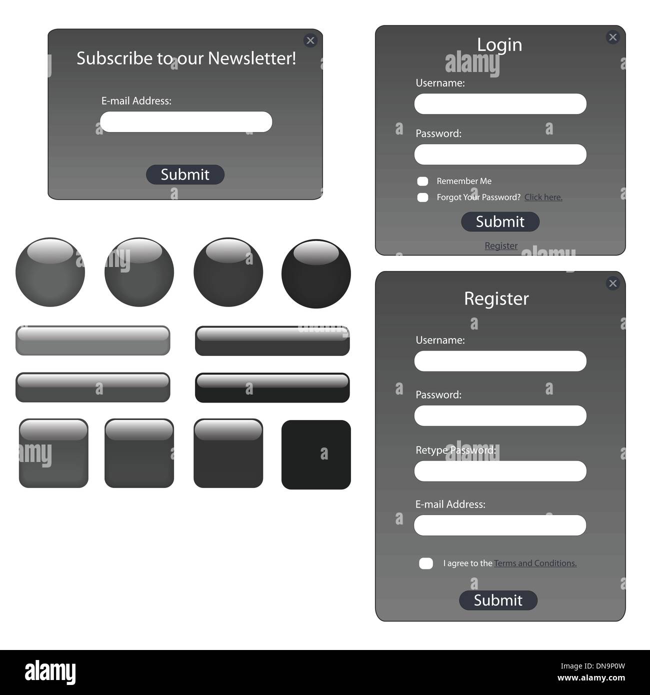 Web template Stock Vector Images - Alamy