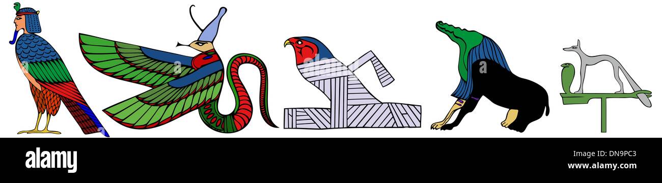 various demons of ancient Egypt Stock Vector Image & Art - Alamy