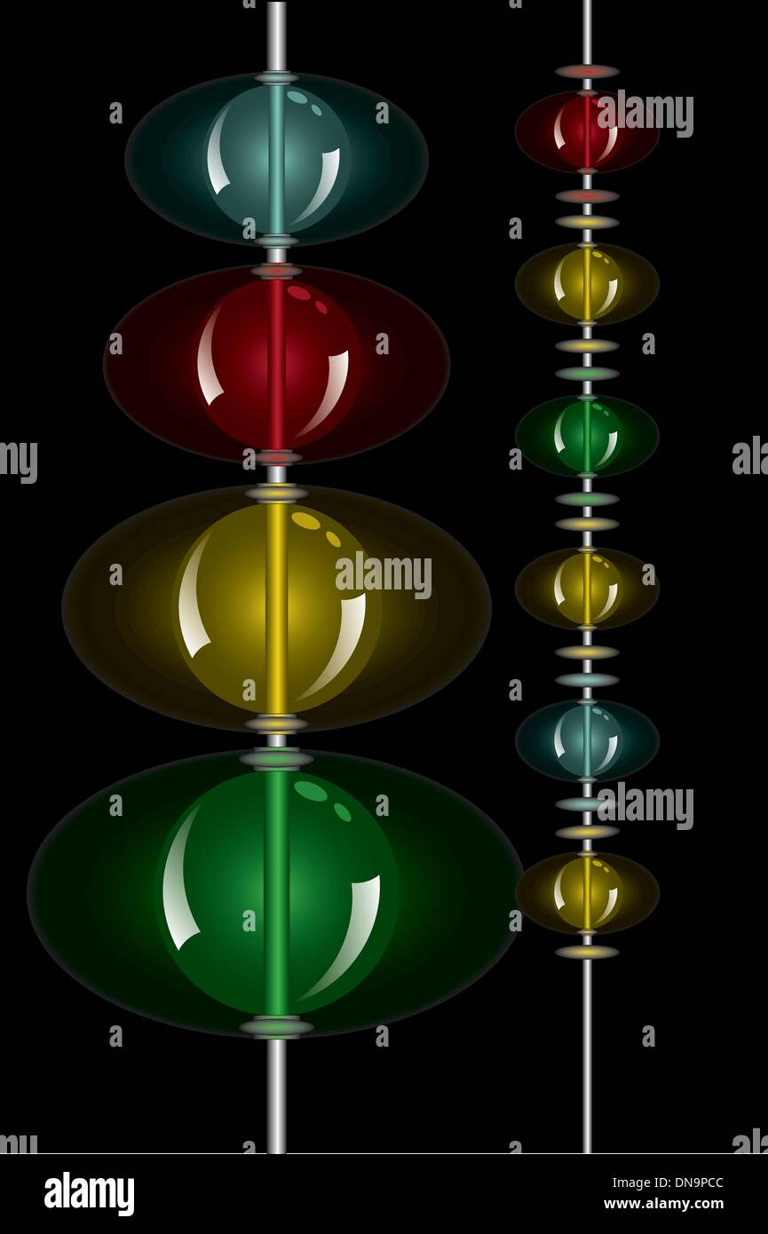 Rows red yellow dark Stock Vector Images - Alamy