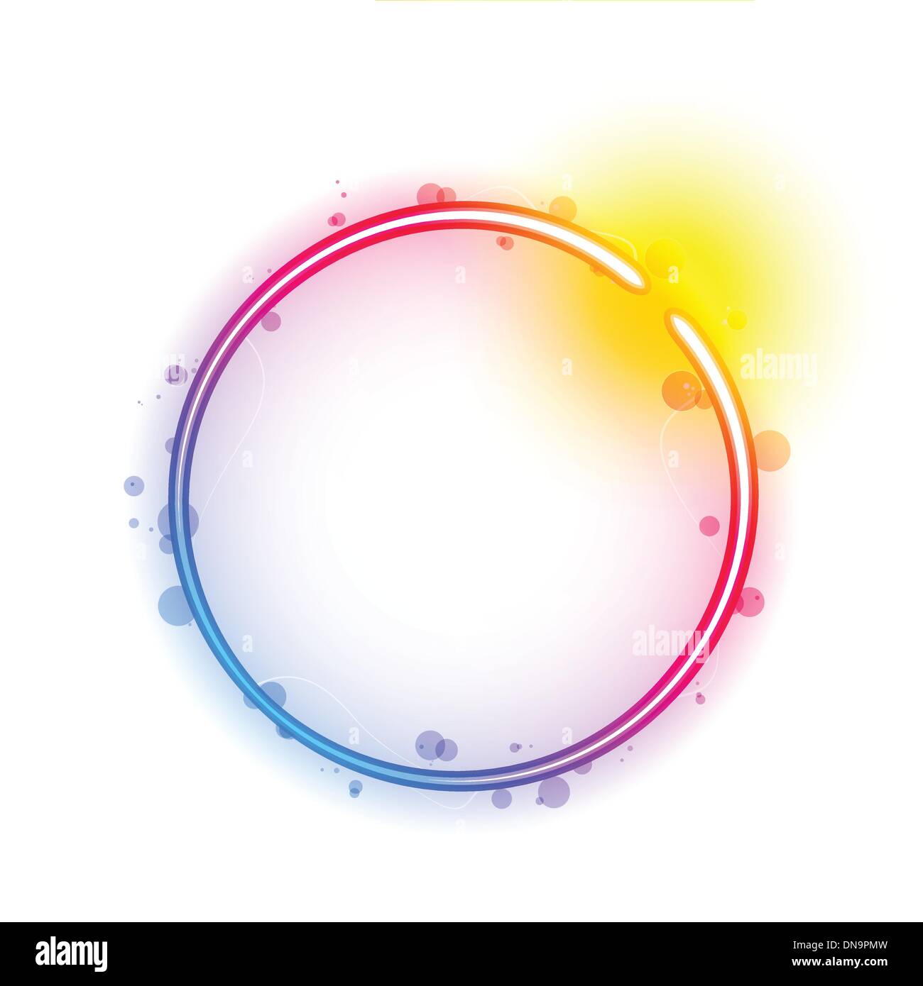 Rainbow Circle Border with Sparkles and Swirls Stock Vector Image & Art ...