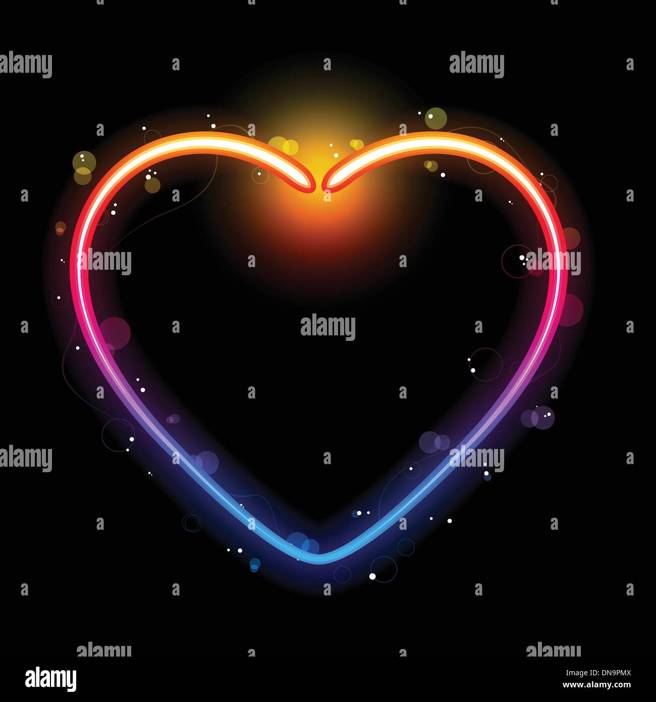 Rainbow Heart Border with Sparkles and Swirls Stock Vector Image & Art ...