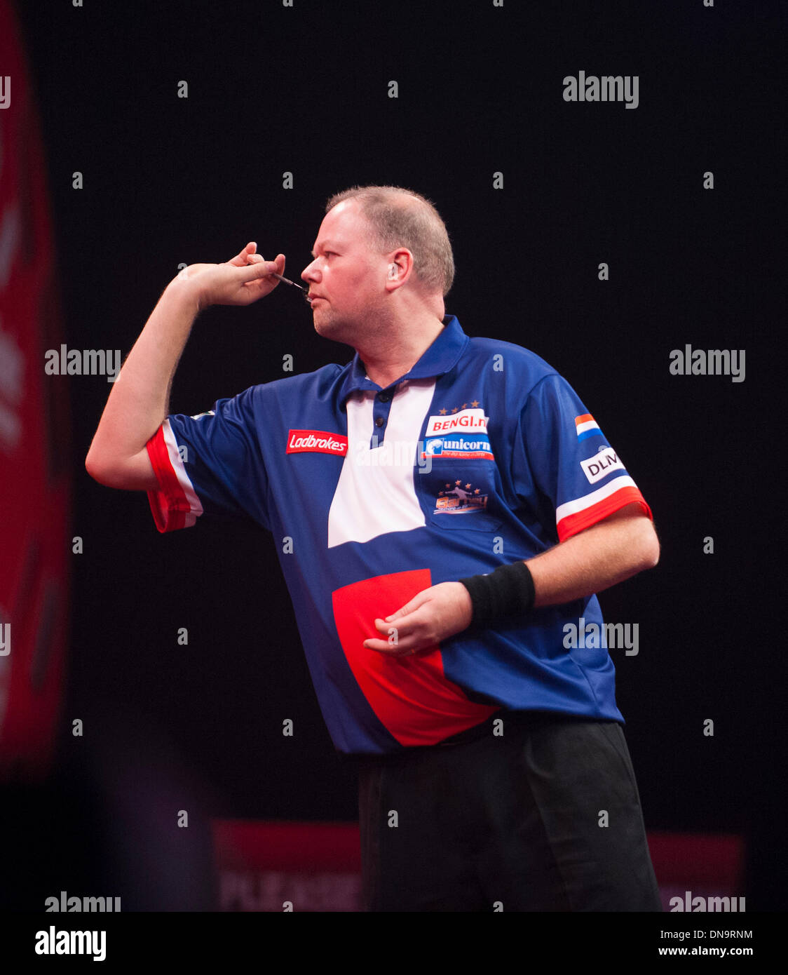 Jamie caven during the world darts championship at alexandra palace hi ...