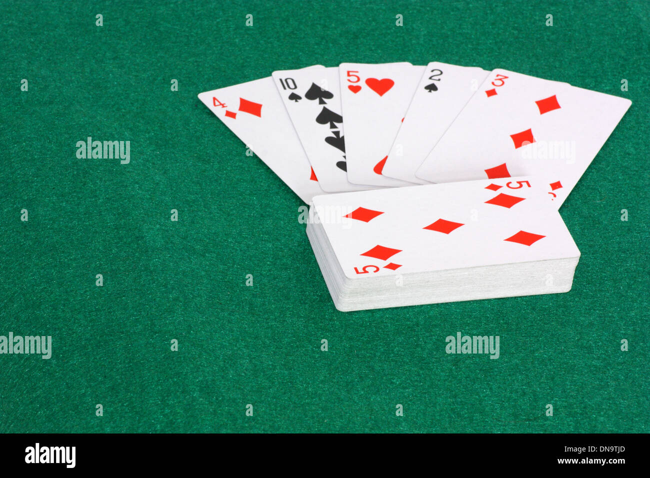 An image showing the concept of chance and luck with a deck of cards ...