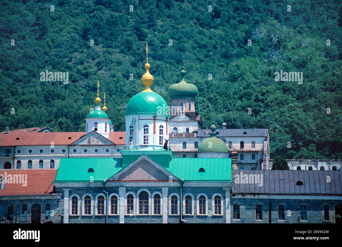 Russian panteleimon monastery hi-res stock photography and images - Alamy