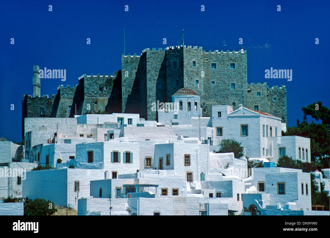 Chora patmois greece hi-res stock photography and images - Alamy